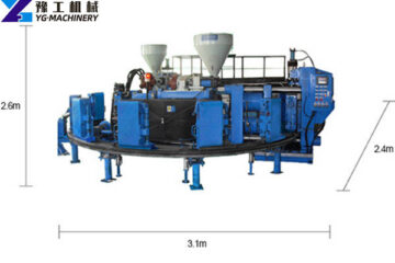 Rotary Two Color Rain Boots Injection Molding Machine