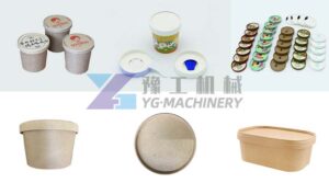Paper Lid Forming Machine For Ice Cream Cup & Bowl