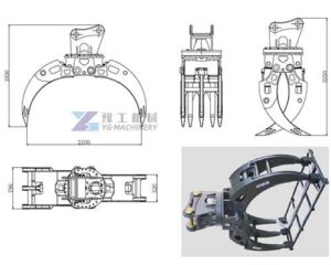 Mini Excavator Log Grapple | Excavator Wood Grabber